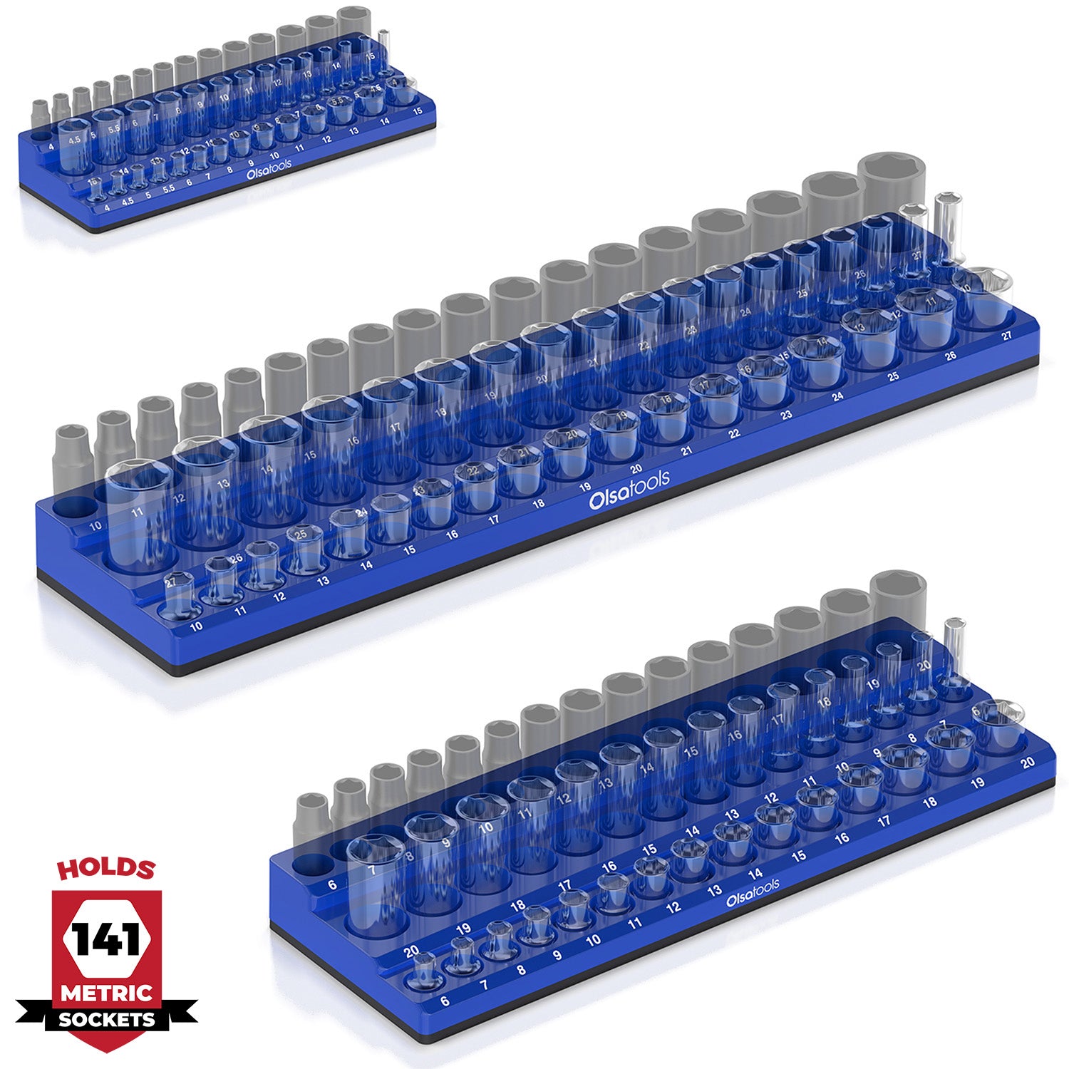3-Row Magnetic Socket Holder | Designed in Canada | Olsa Tools – Olsa ...