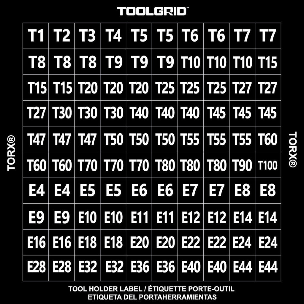 Toolgrid Tool and Clip Identification Labels | Olsa Tools Canada