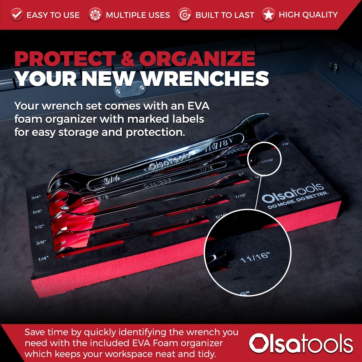 Slim Profile Wrench Set | Olsa Tools | Olsa Tools Canada