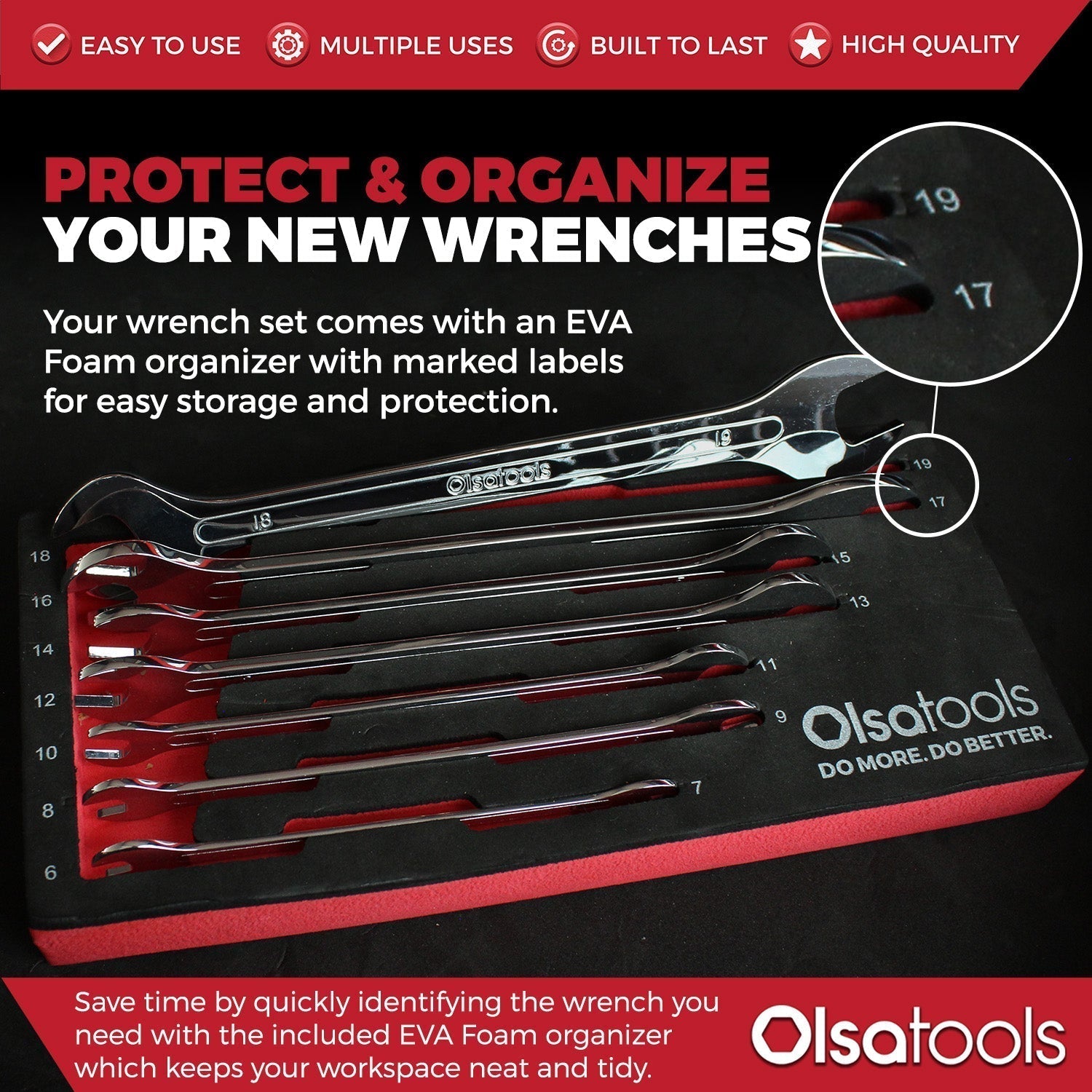 Slim Profile Wrench Set | Olsa Tools | Olsa Tools Canada